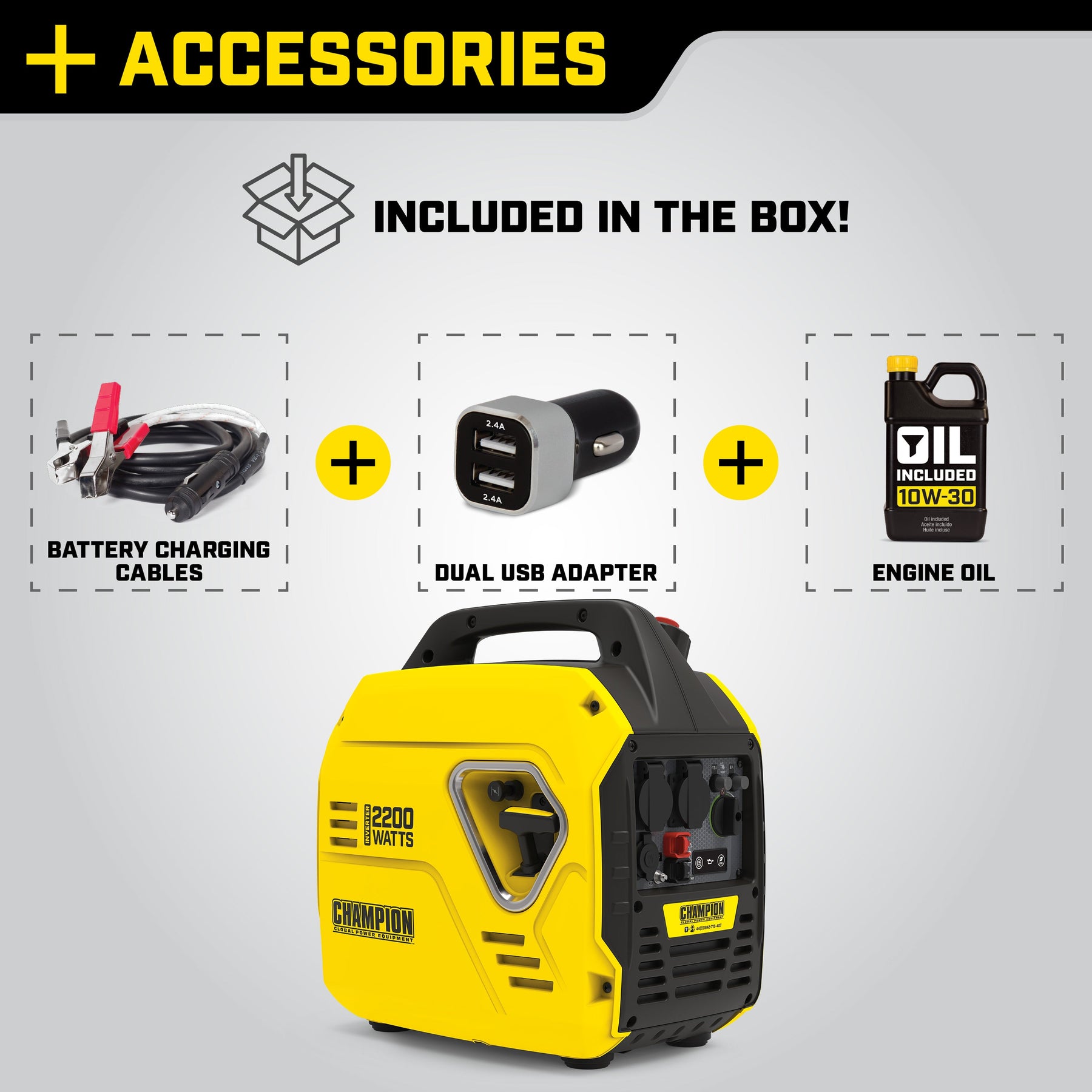 The Mighty Atom - Champion 2200W Inverter Generator | Champion Power ...